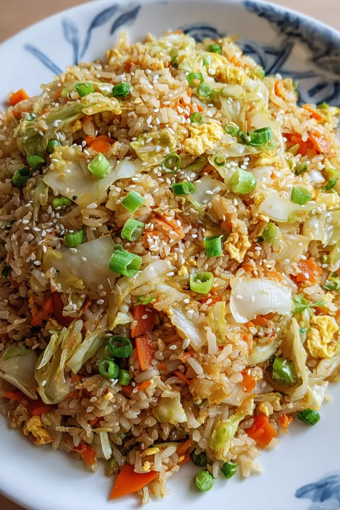 Cabbage Fried Rice – Cooking With Chef Anita