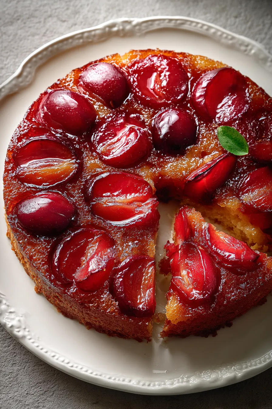 Plum Upside-Down Cake – Cooking With Chef Anita