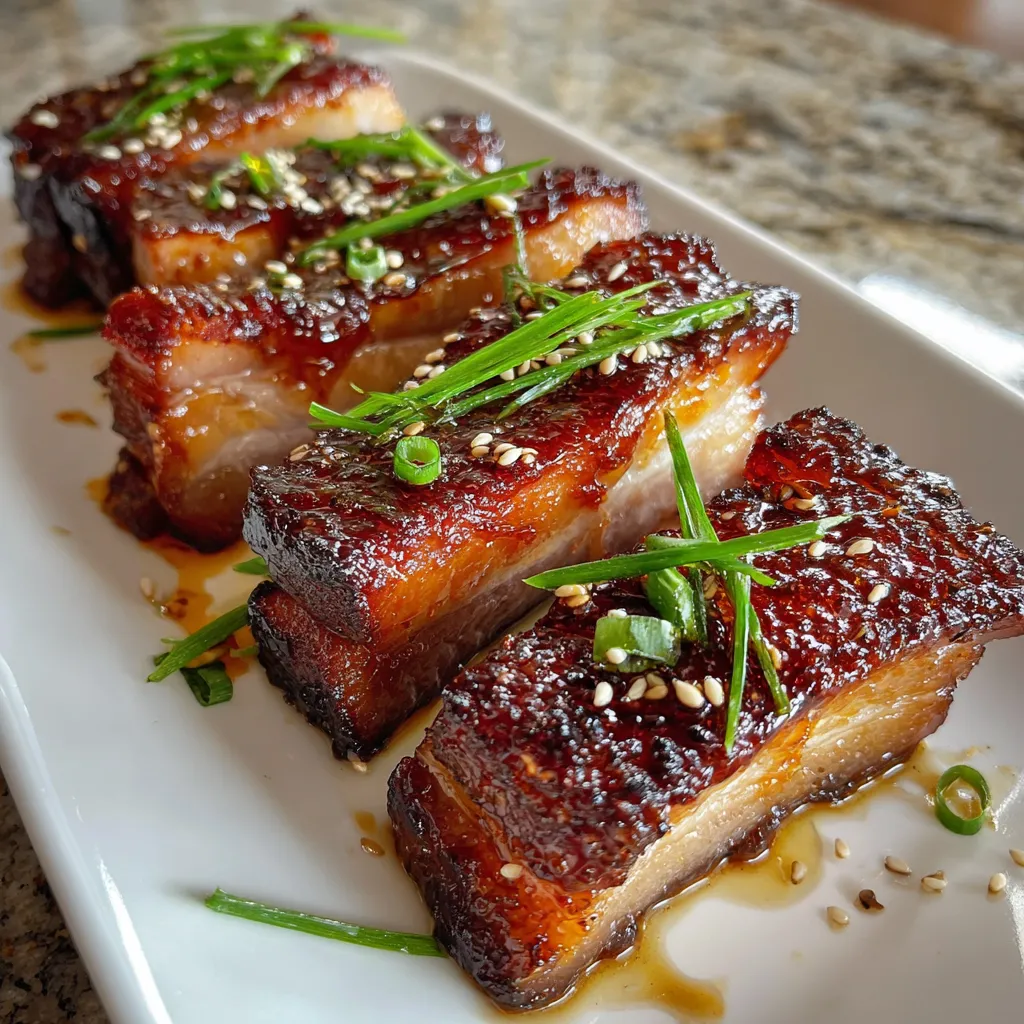 Savory Honey Glazed Pork Belly – Cooking With Chef Anita