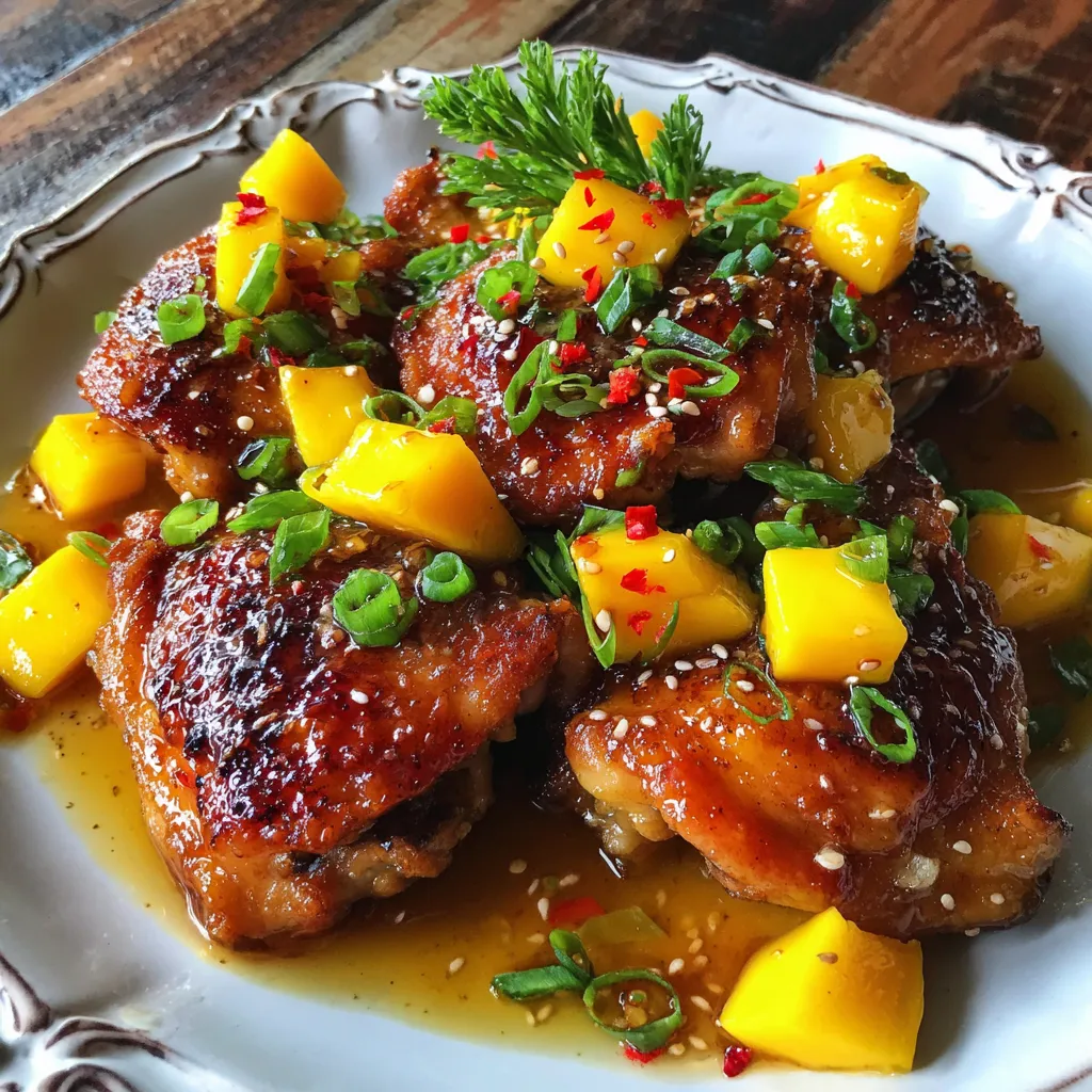 Sweet & Savory Asian Mango Glazed Chicken – Cooking With Chef Anita